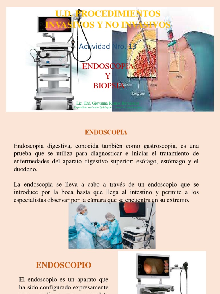 Endoscopia y Biopsia: Procedimientos Clave | PDF | Endoscopia | Biopsia
