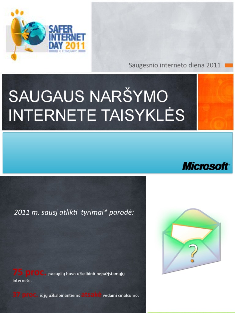 Saugaus Narsymo Internete Taisykles | PDF