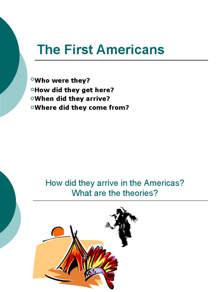 The First Americans | PDF