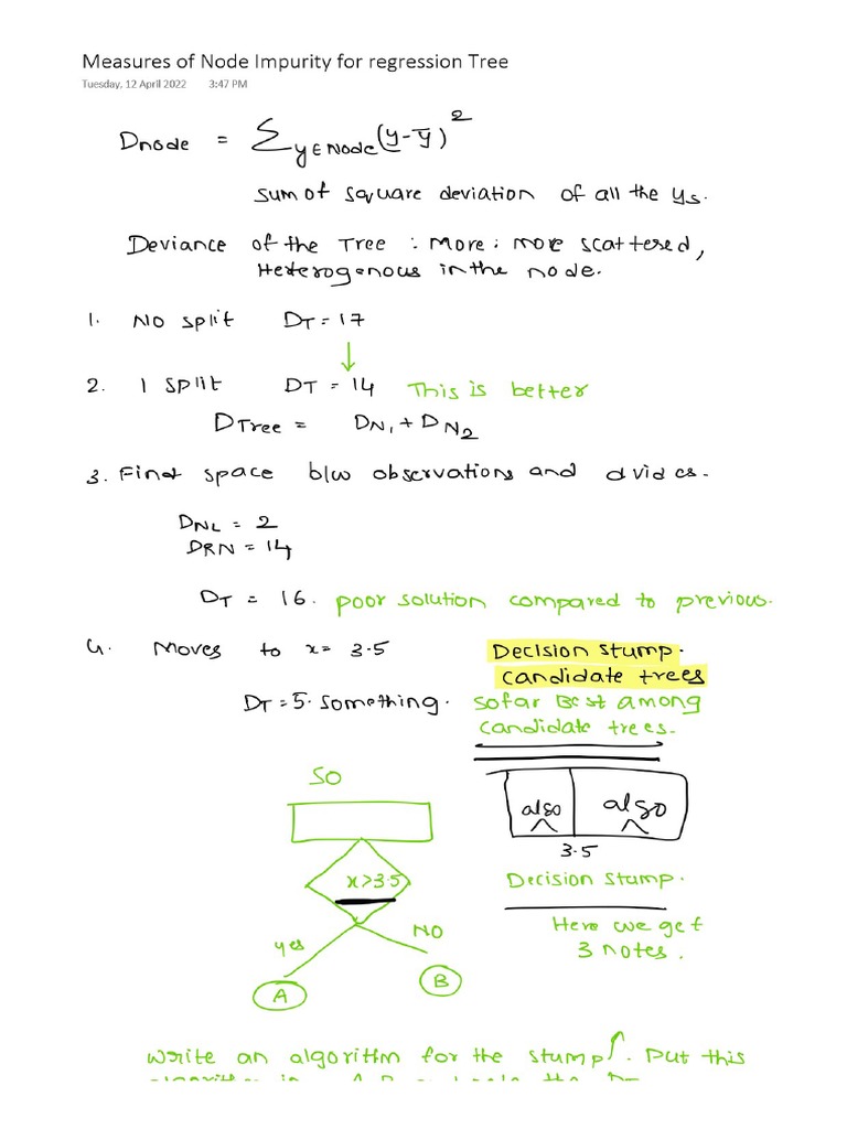 Measures of Node Impurity | PDF