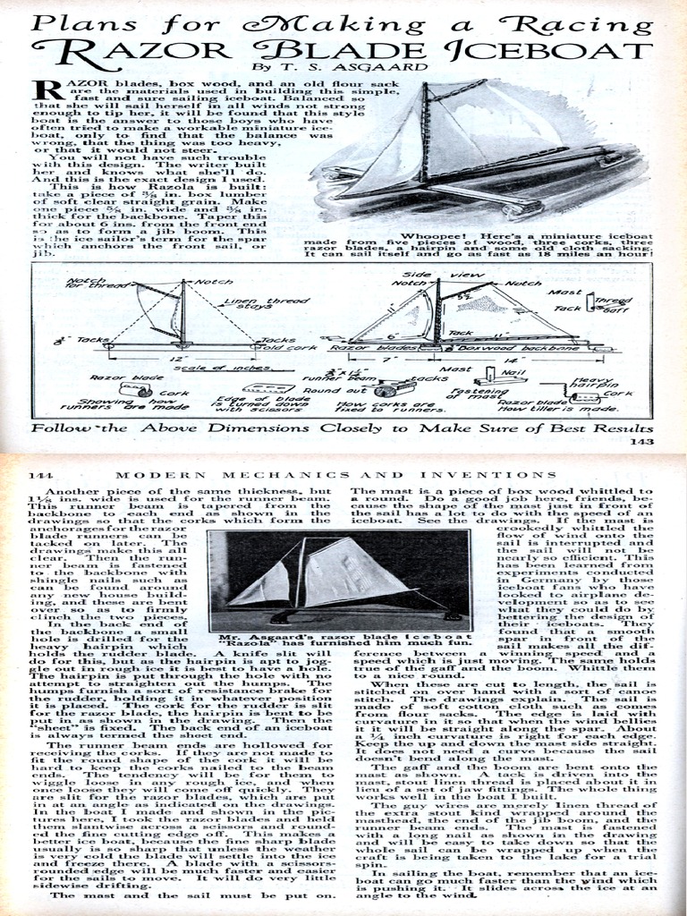 Razor Ice Boat | PDF