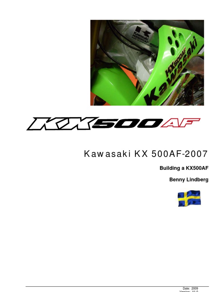Building the 2007 Kawasaki KX500AF | PDF | Clutch | Transmission ...