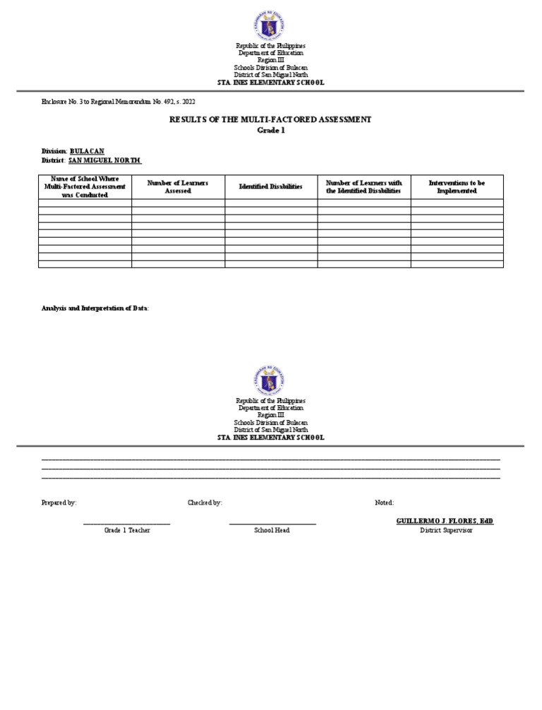 MFAT RESULT Enclosure-No.-3 | PDF | Learning | Behavior Modification