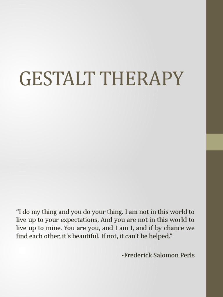 GESTALT-THERAPY | PDF | Gestalt Therapy | Psychotherapy