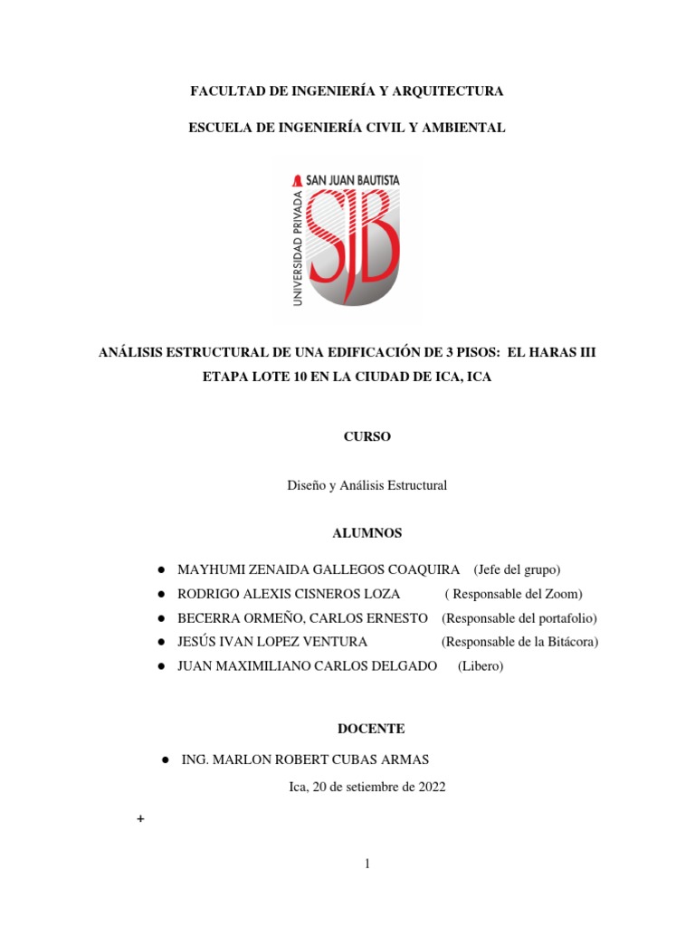 Análisis Estructural Edificio Haras III | PDF | Viga (Estructura) | Rigidez
