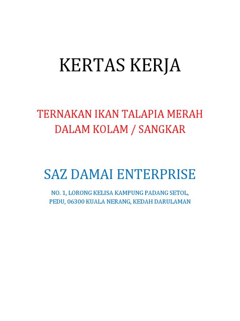 Contoh Rancangan Perniagaan | PDF