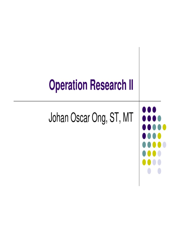 Goal Programming in Operations Research | PDF | Linear Programming ...