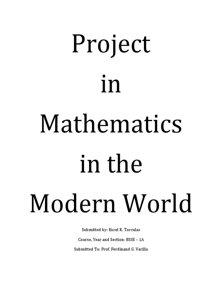 Cabral, Jose Arnold Jr. F. - MMW FINAL TERM PROJECT SAMPLE FORMAT | PDF | Statistical Analysis ...