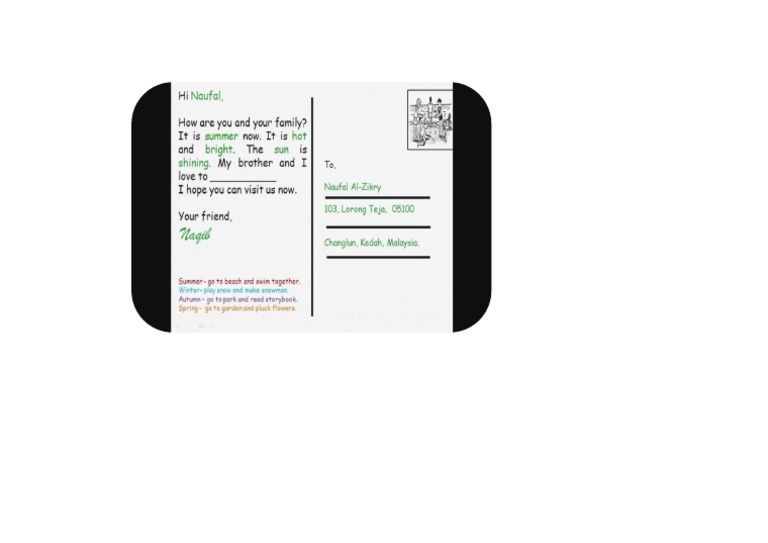 Contoh Postcard | PDF