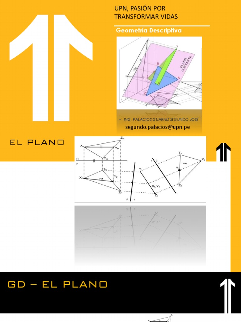 Geometría Descriptiva: Planos y Proyecciones | PDF
