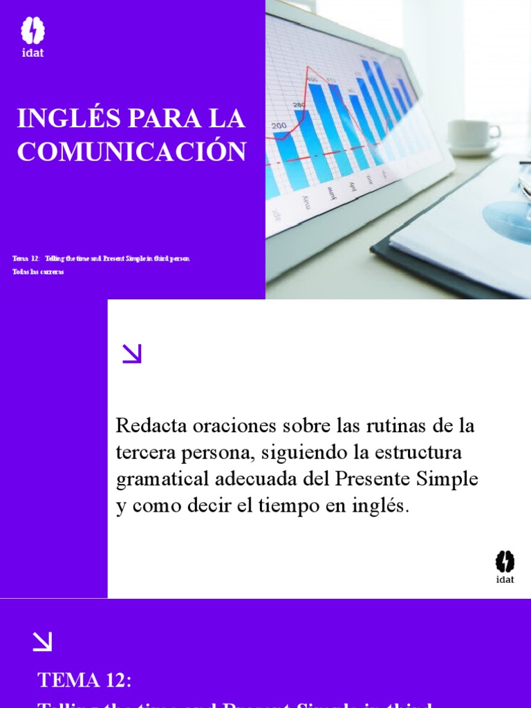 12-Telling The Time and Present Simple in Third Person | PDF