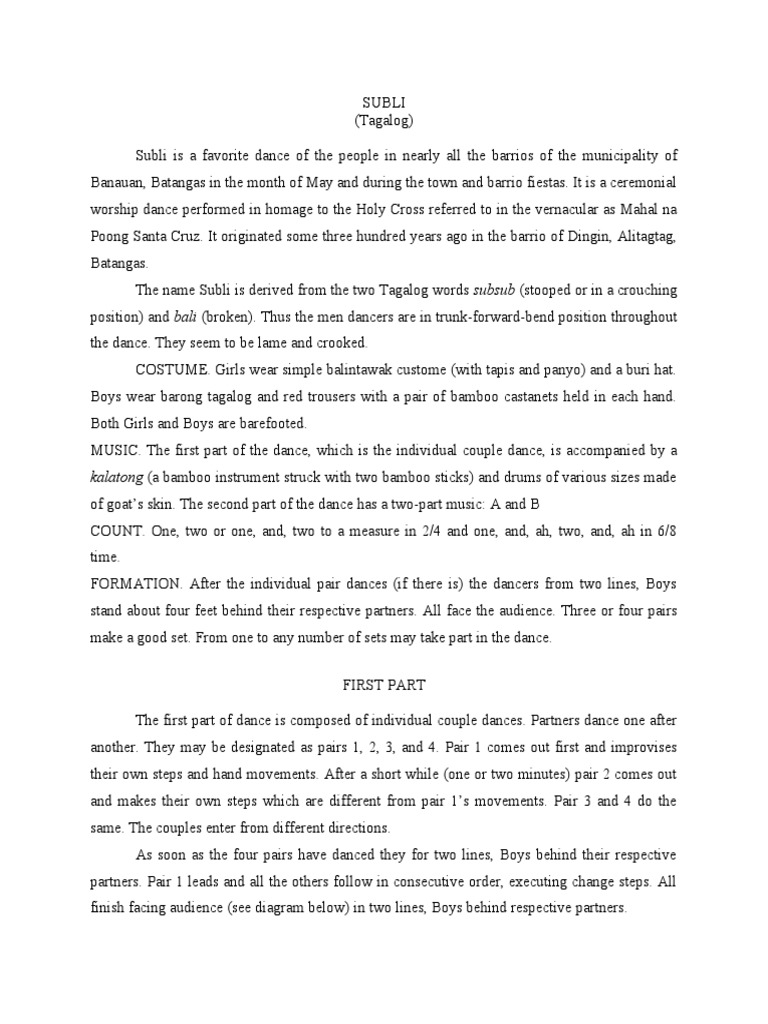 SUBLI | PDF | Dances | Performing Arts