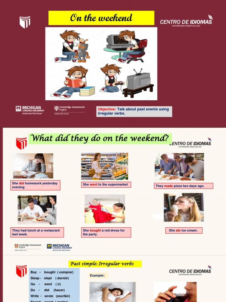 Unit 2 - On The Weekend | PDF | Linguistic Typology | Languages