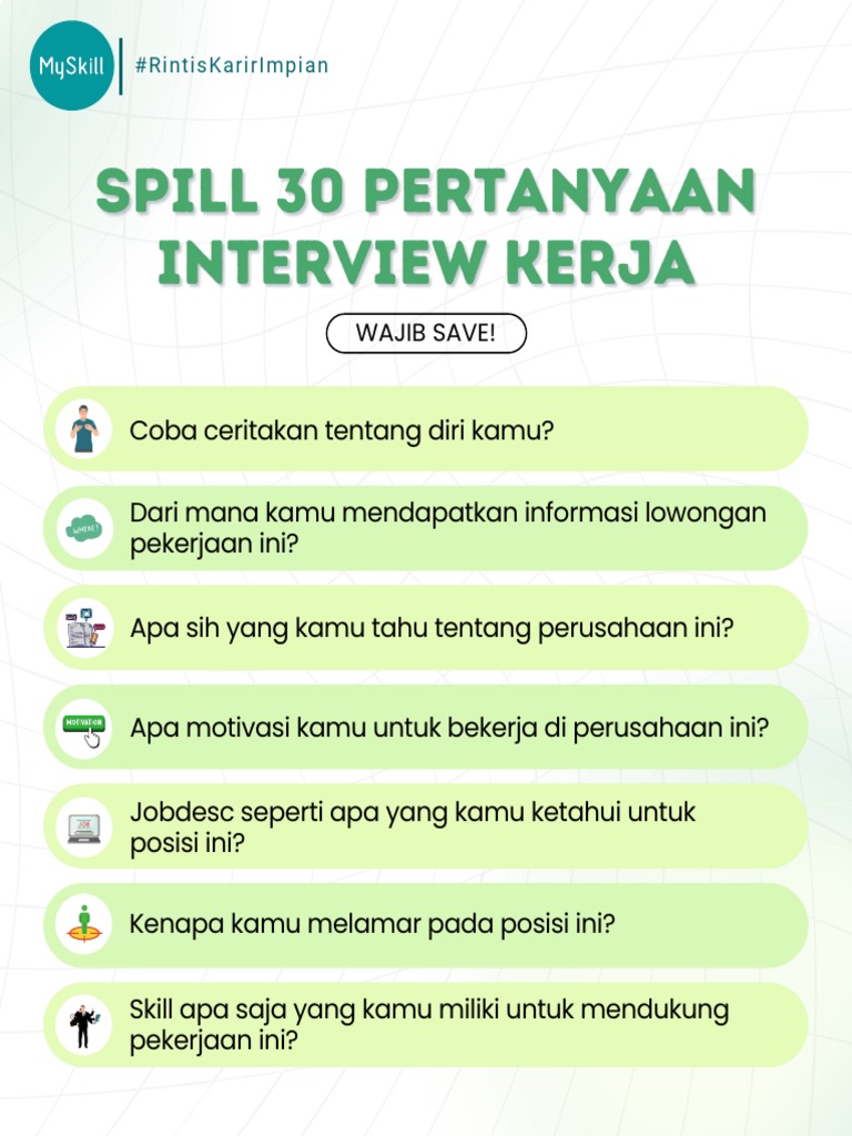 Spill 30 Pertanyaan Interview Kerja | PDF