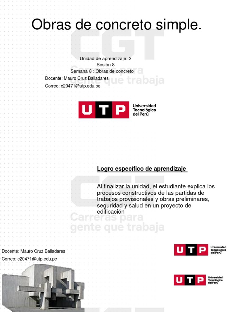 Obras de concreto simple | PDF | Hormigón | Fundación (Ingeniería)
