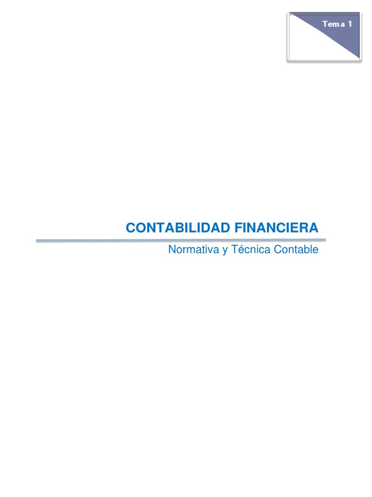 Conta 1 | PDF | Contabilidad | normas internacionales de INFORMACION FINANCIERA