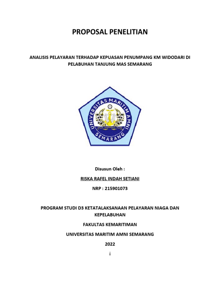Proposal Penelitian KM Widodari-Riska Rafel | PDF