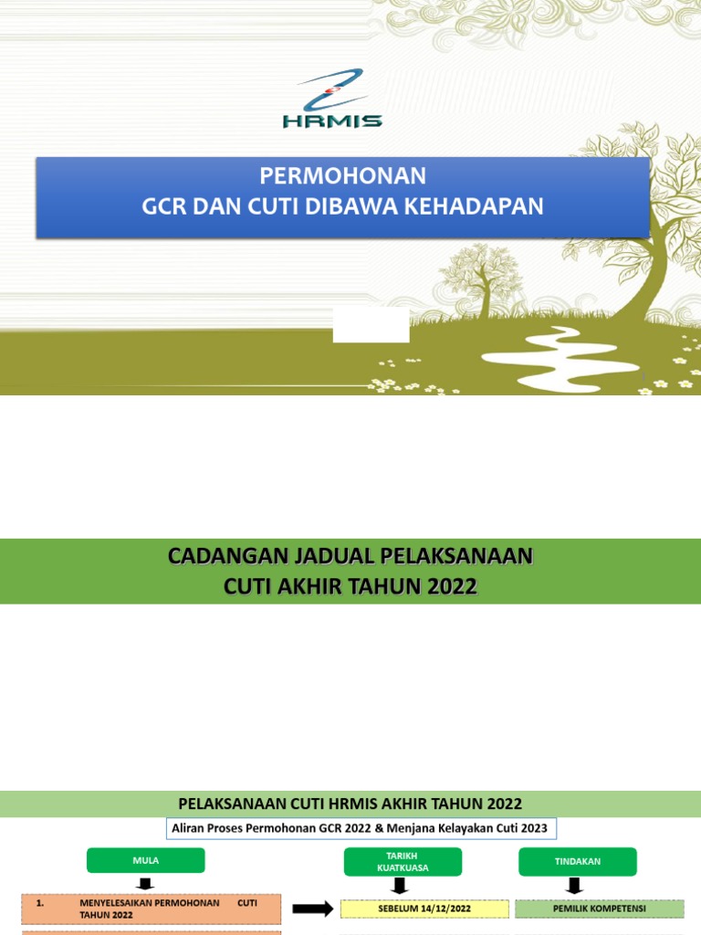 Permohonan GCR Dan Cadangan Jadual Pelaksanaan Pemilik Kompetensi | PDF