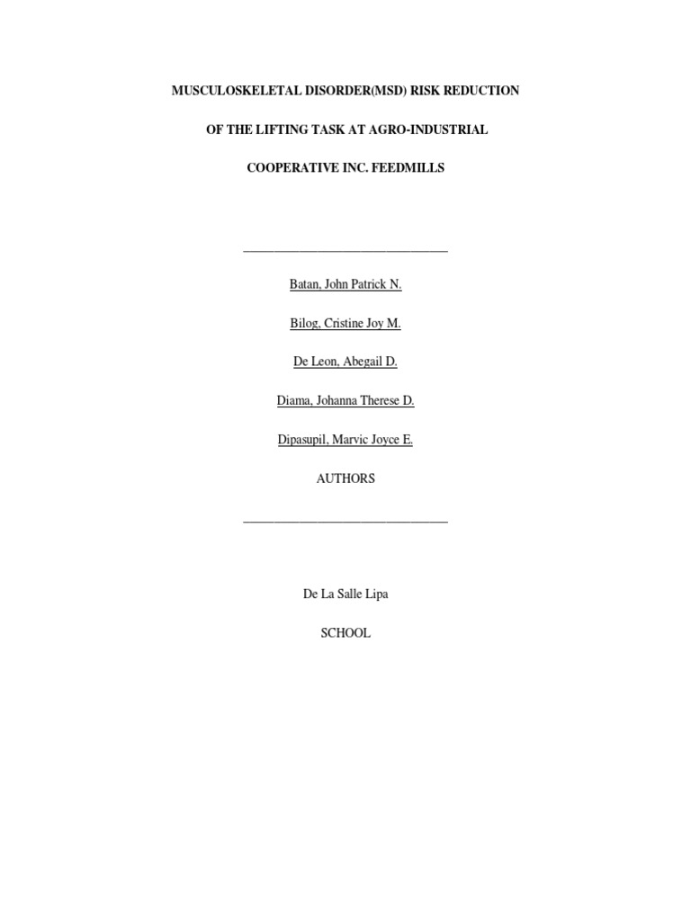 De La Salle Lipa ResComp | PDF