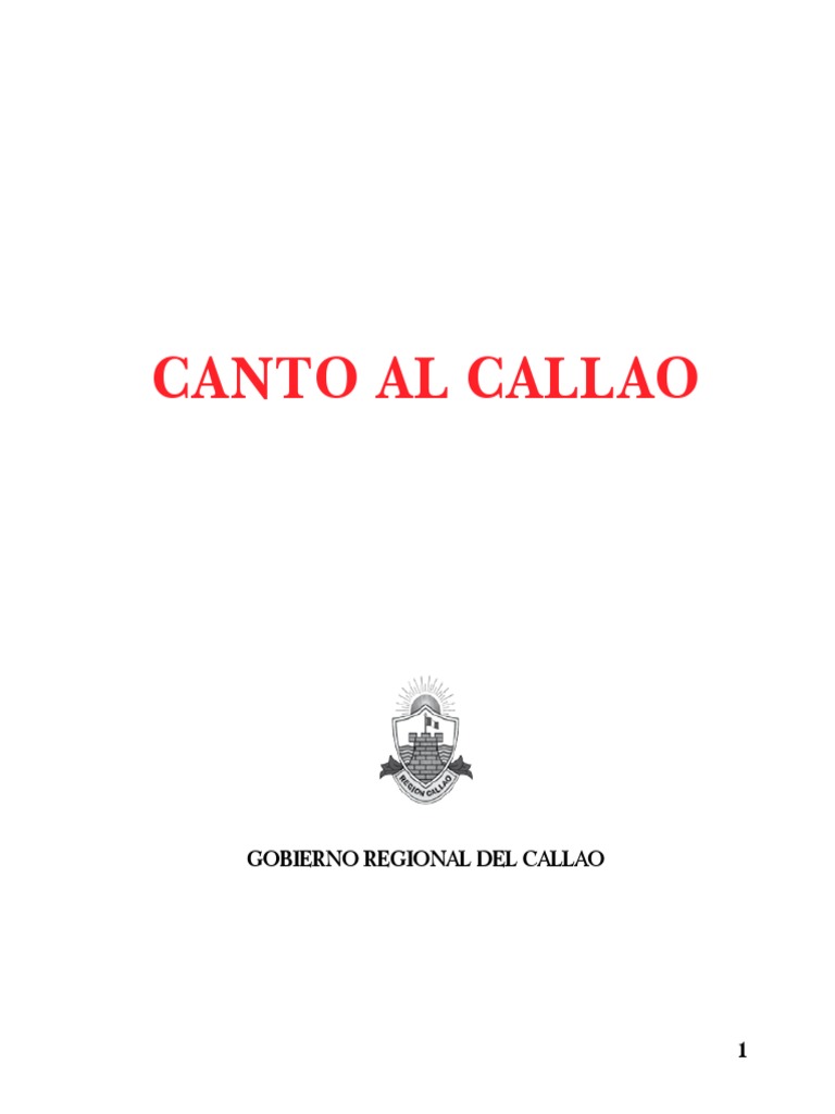 Libro Canto Callao | PDF