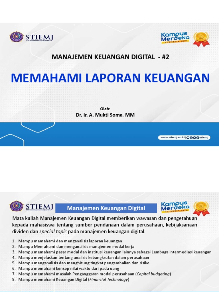 MKD #2 Pemahaman Laporan Keuangan | PDF