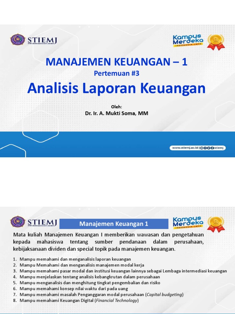 MKD #3 Analisis Laporan Keuangan | PDF