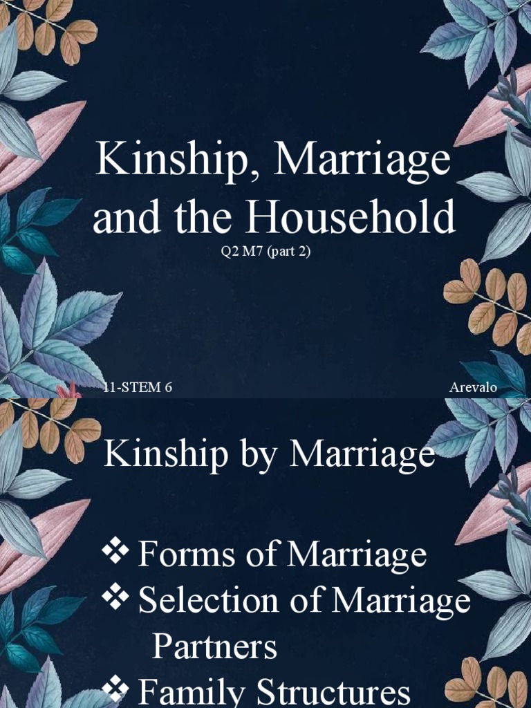 Kinship Marriage and The Household Kinship by MarriageM7 | PDF ...