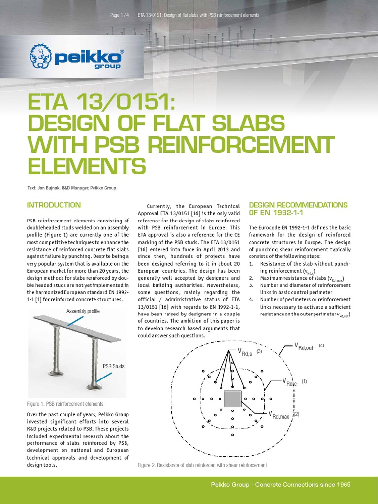 Design of Flat Slabs With PSB ETA | PDF | Computers