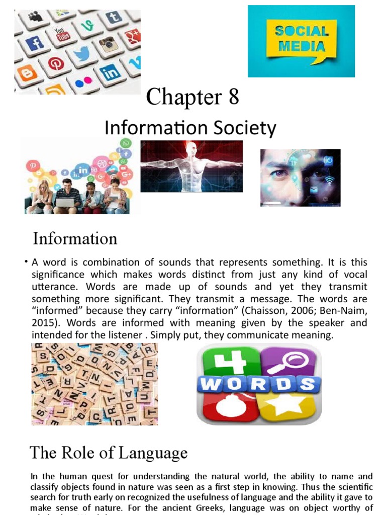 Chapter 8 Information Society | PDF | Philosophy | History