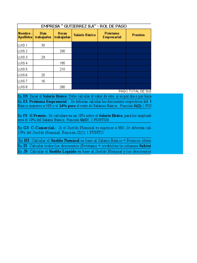 Video 1 - Ejercicios Funcion Si | PDF