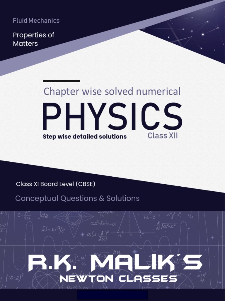 Fluid Mechanics (Solved Numerical) | PDF | Buoyancy | Pressure