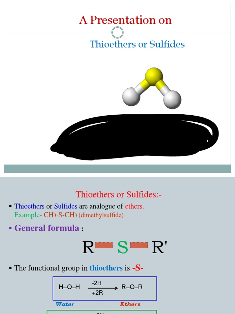 Thioethers and Sulfides Overview | PDF | Thiol | Sulfide