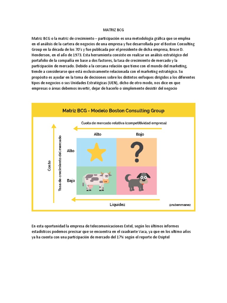 Matriz BCG | PDF