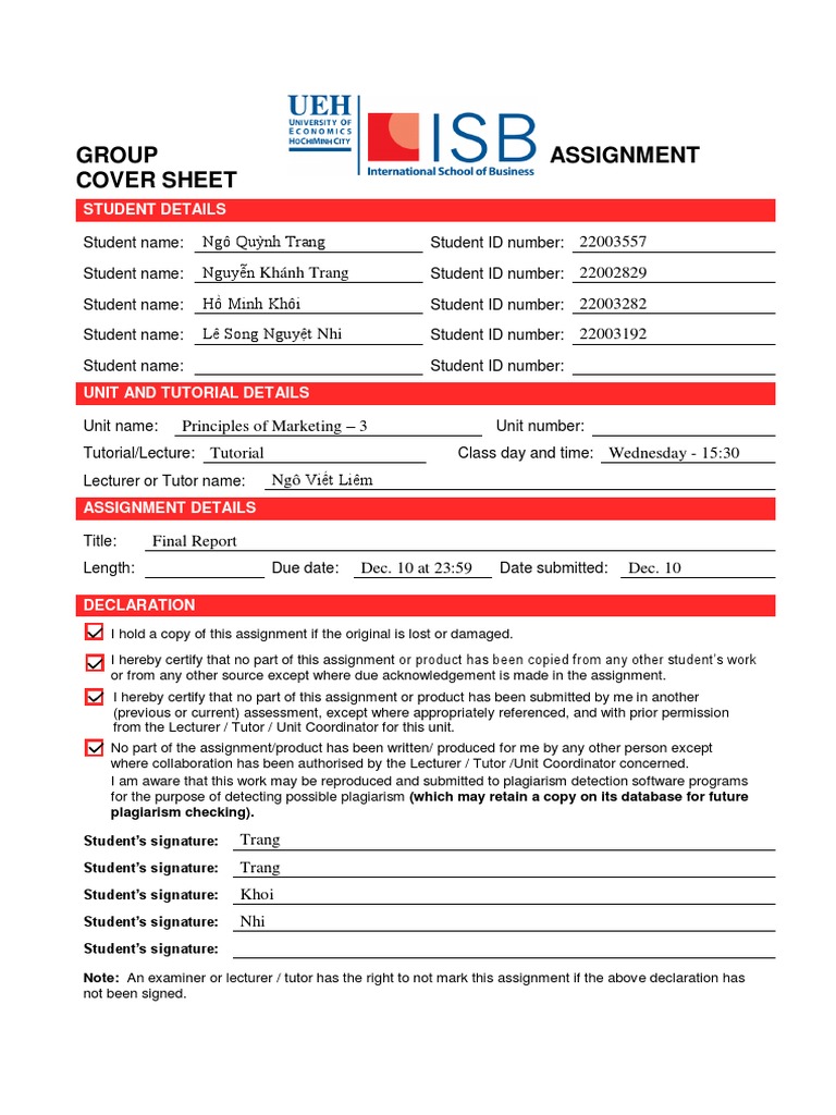 Group 3 Final Report Tutorial PMK 3 1 | PDF | Mc Donald's | Fast Food Restaurants