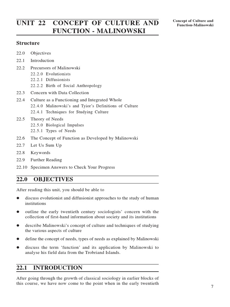 concept of culture and function | PDF | Sociology | Anthropology
