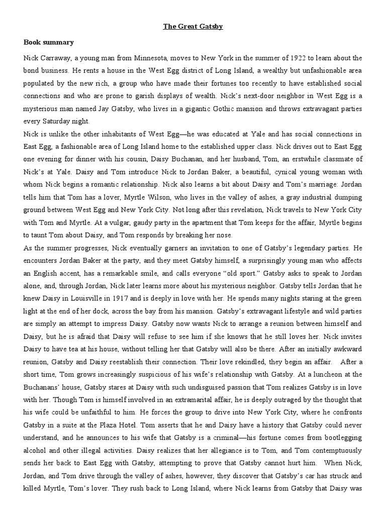 The Great Gatsby | PDF | The Great Gatsby