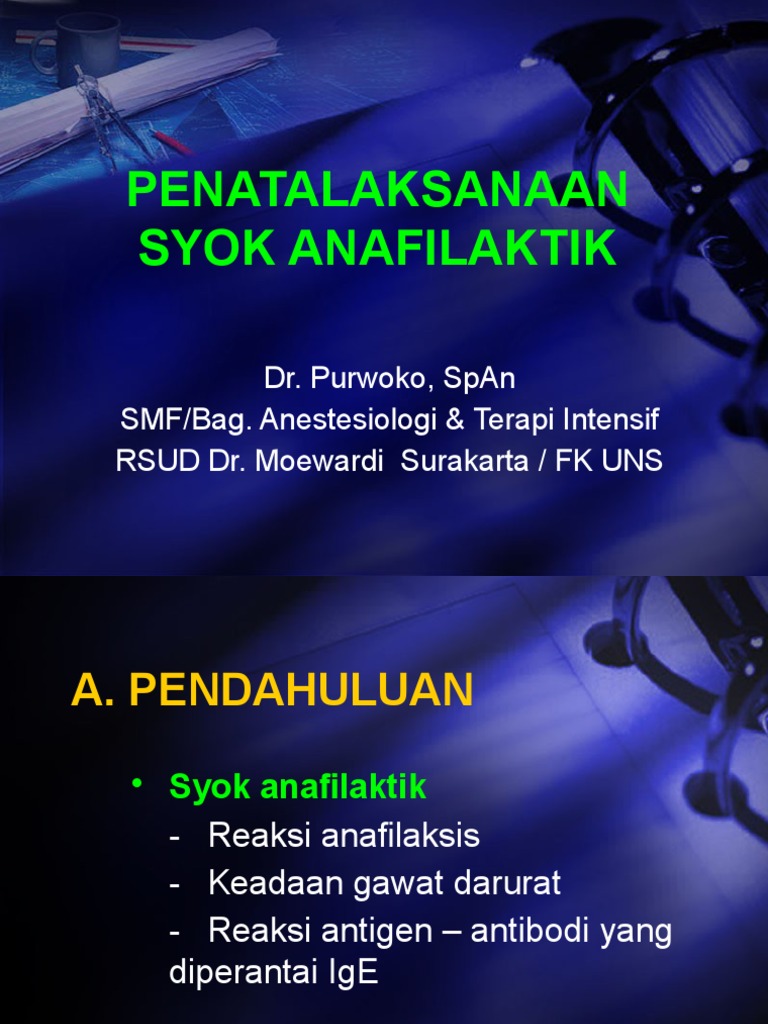 Penatalaksanaan Syok Anafilaktik | PDF