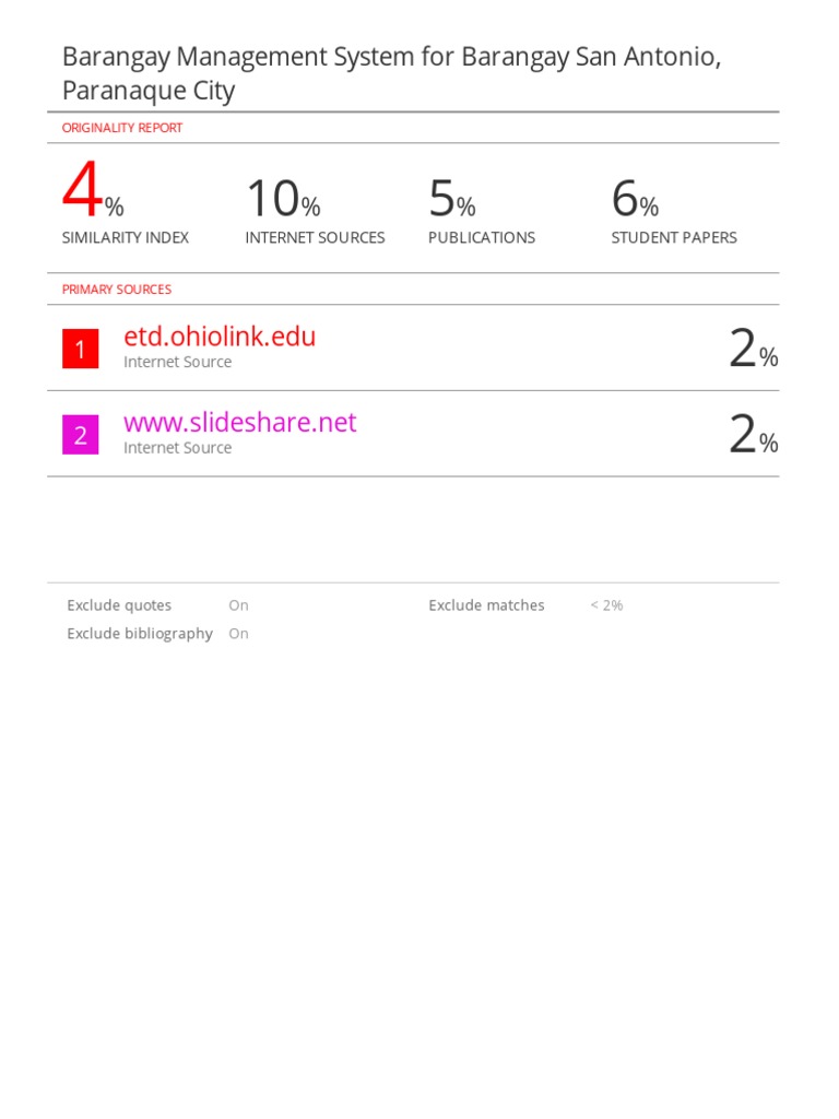 Barangay Management System For Barangay San Antonio Paranaque City | PDF