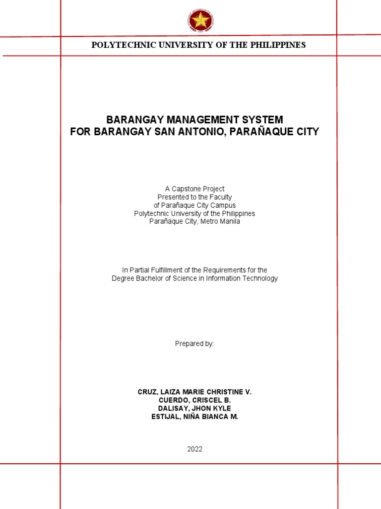 Barangay Management System Overview | PDF | Visual Basic For ...