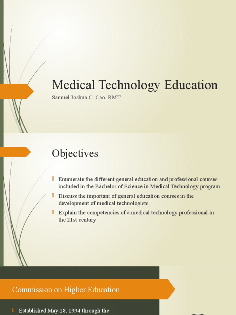 04 Medical Technology Education | PDF | Science | Health Care