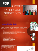 Lab Safety Guidelines and Tips | PDF