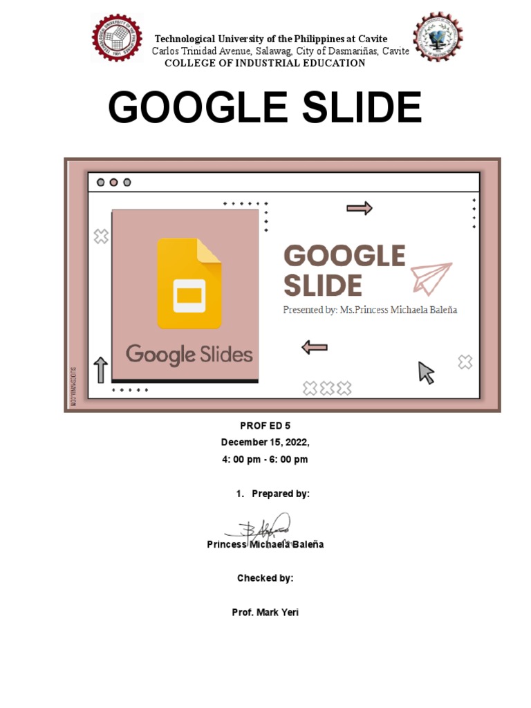 Baleña Lesson Plan Google Slides (Ict) | PDF | Digital Technology ...