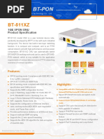 BT-PON BT-211XR XPON ONU ONT Datasheet | PDF | Network Switch | Wi Fi