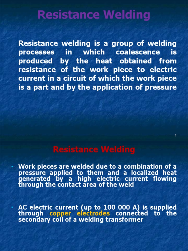 Resistance Welding | PDF | Welding | Construction