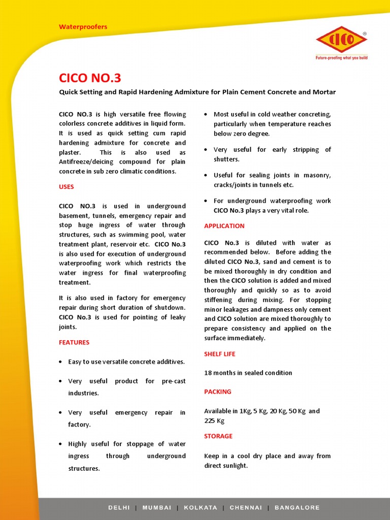 Cico No 3 Fly Ash Bricks Hardener For Quick Setting Chemical Hardener ...