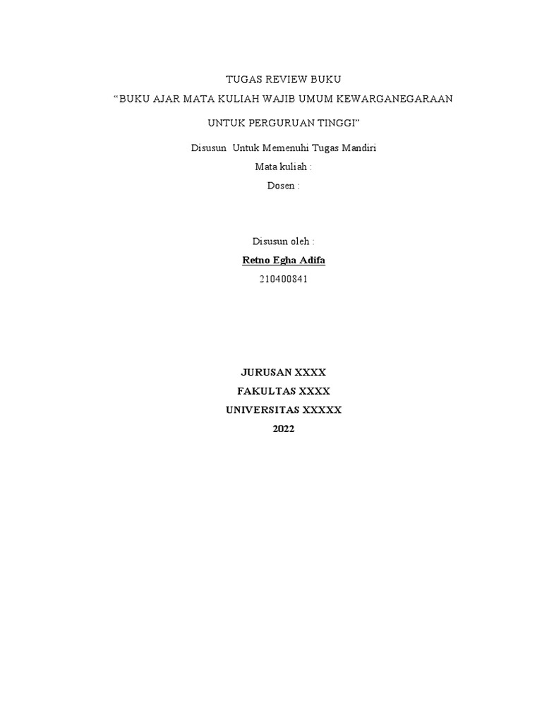 Tugas Review Buku | PDF