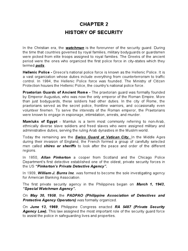 CHAPTER 2 - History | PDF | Police | Roman Empire