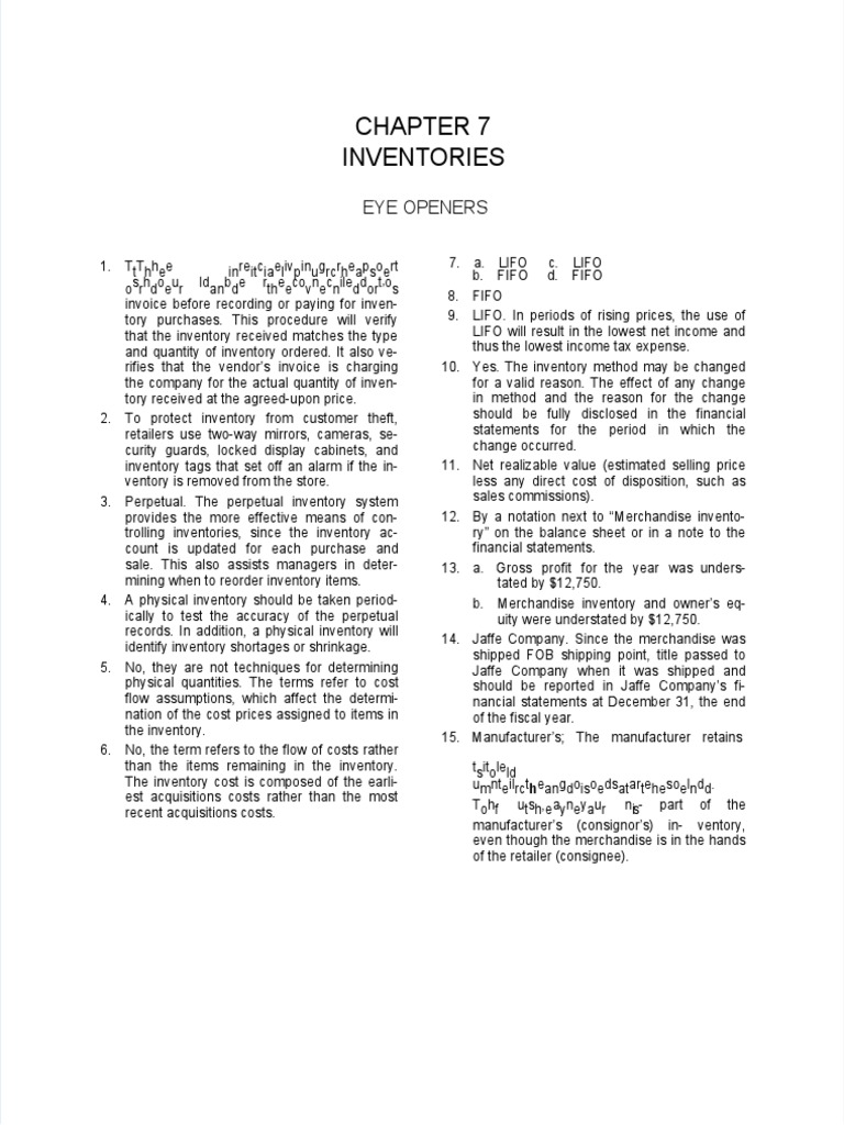 PDF Warren SM ch07 Final | PDF | Logistics | Corporations