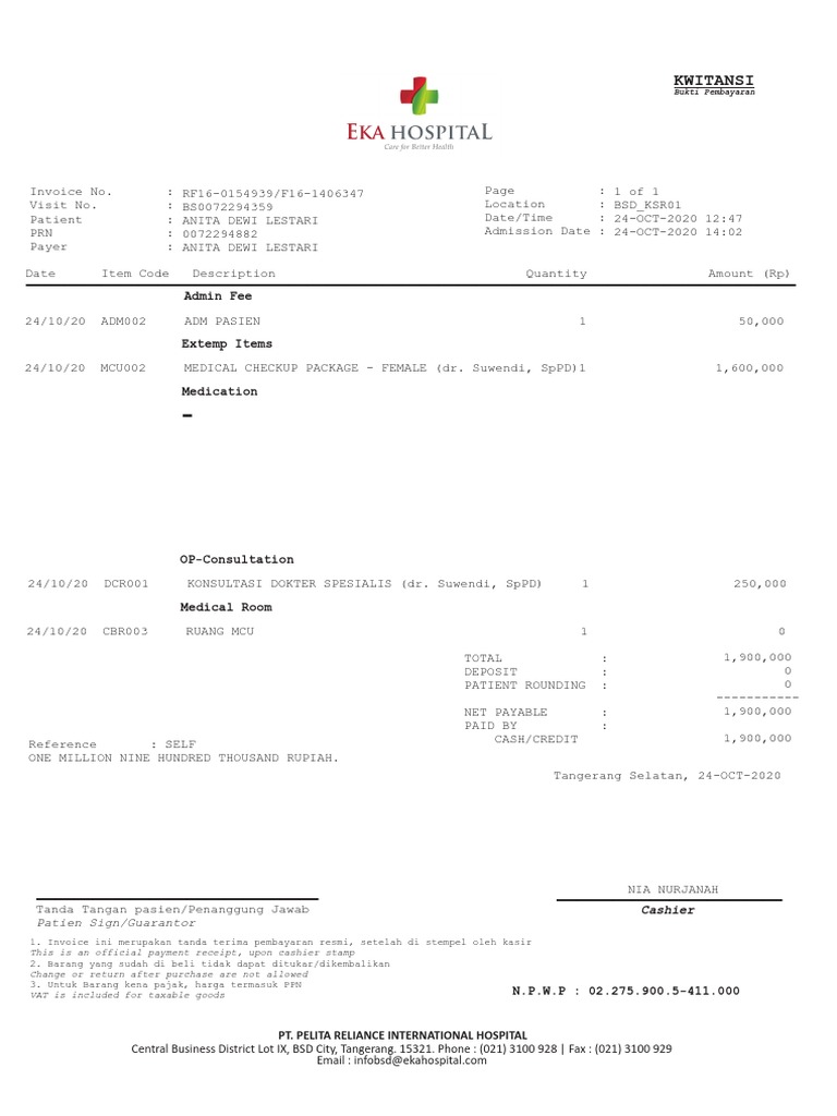 Anita Dewi Lestari - MCU - Eka 1 | PDF | Clinical Medicine | Medical Specialties