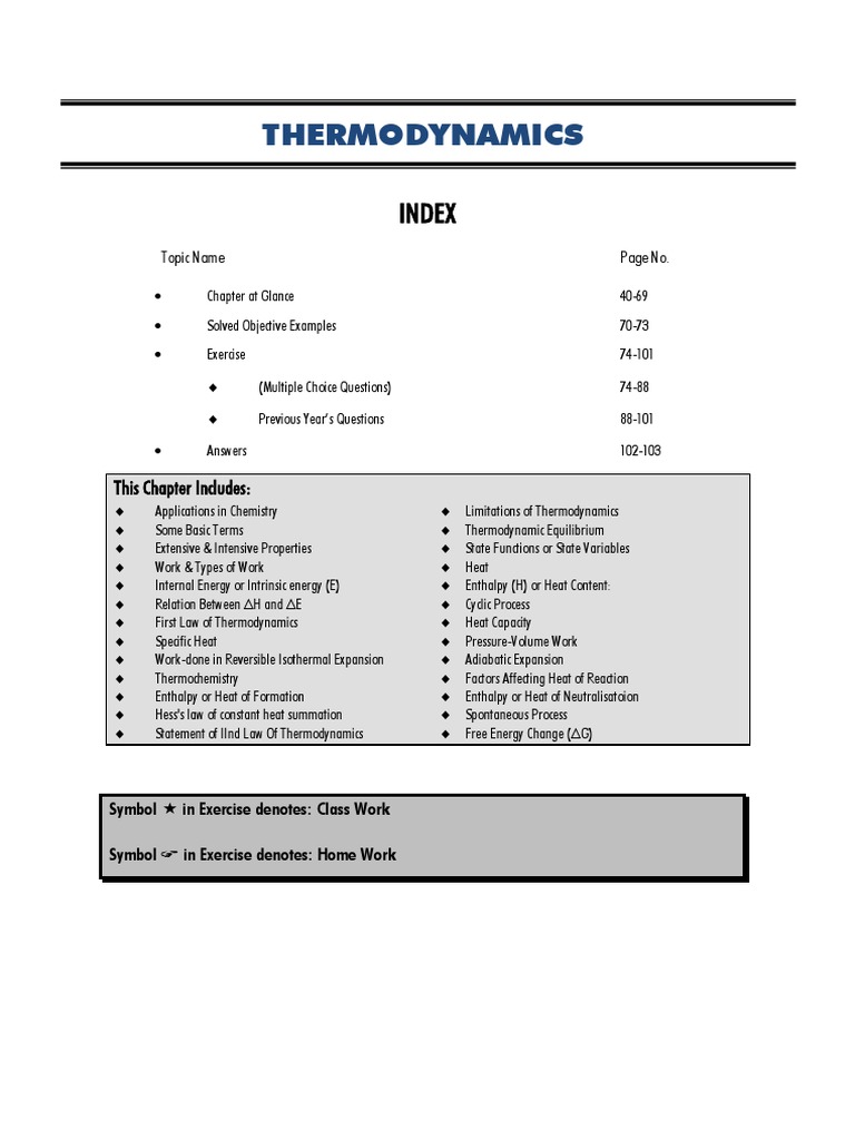 Thermodynamics: Key Concepts and Laws | PDF | Thermodynamic Equilibrium ...